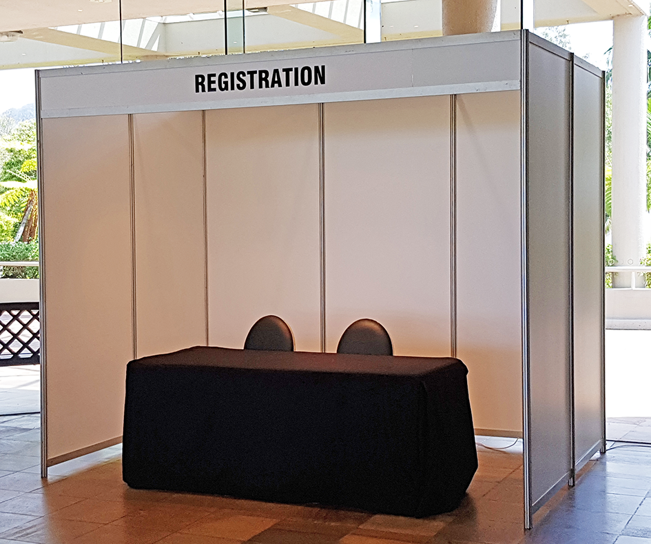 Deluxe 3m x 2m Exhibition Booth. Includes facia with name. Built in a ...